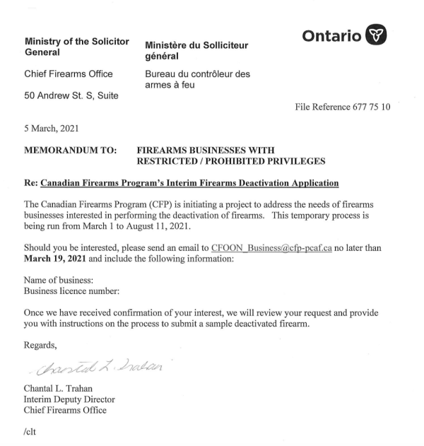 Federal government recruiting gunsmiths to deactivate firearms ...